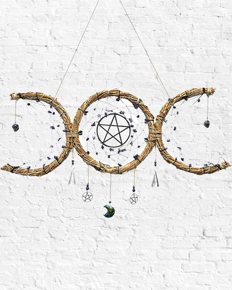 Triple Moon Protection Wreath | Hilltribe Ontario