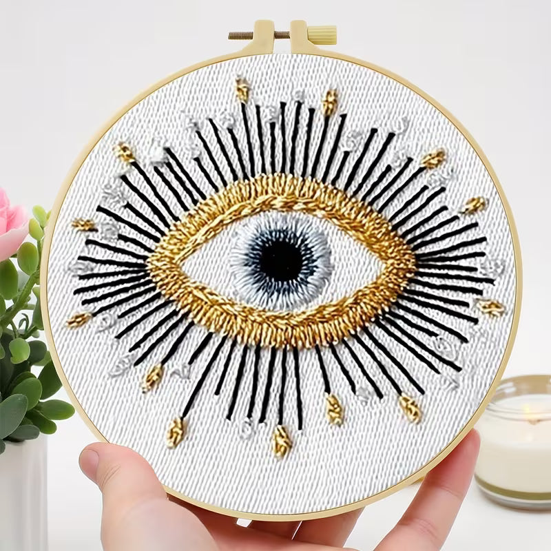 DIY Embroidery Kit Mystical Eye | Hilltribe Ontario