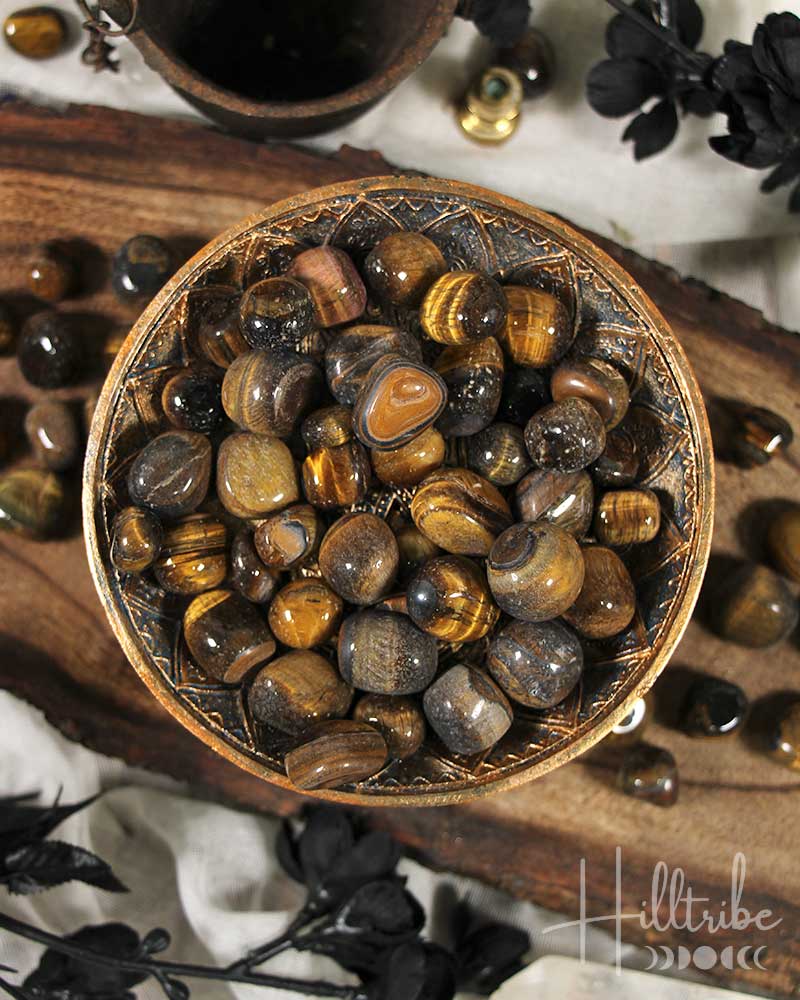 Gold Tiger Eye Tumbled | Hilltribe Ontario
